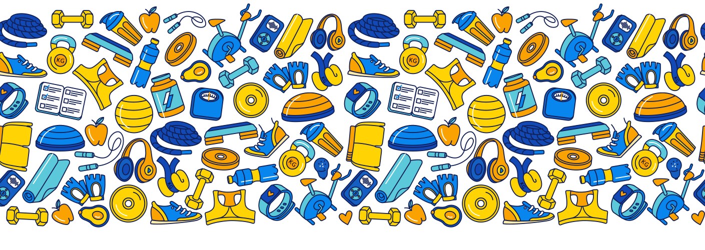 Sport fitness functional training background Vector Image