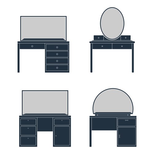 Dressing table Royalty Free Vector Image - VectorStock