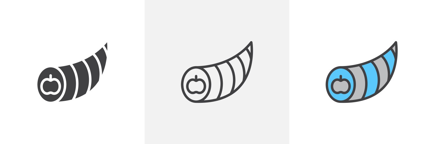 Cornucopia icon set on white background Royalty Free Vector