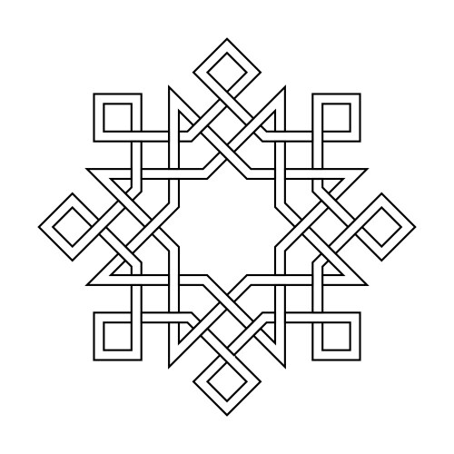 Set blank islamic shape design Royalty Free Vector Image