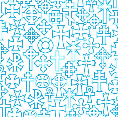 Crosses thin line collection icons Royalty Free Vector Image