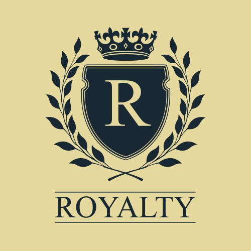 Coat arms heraldic royal emblem shield Royalty Free Vector