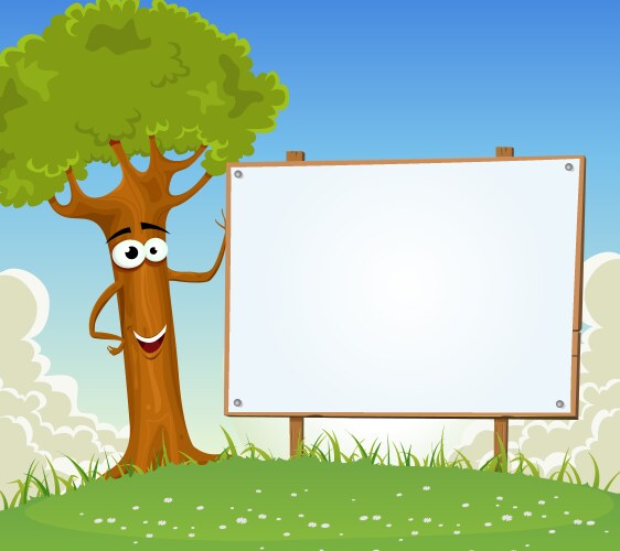 Landscape billboard flyer template Royalty Free Vector Image