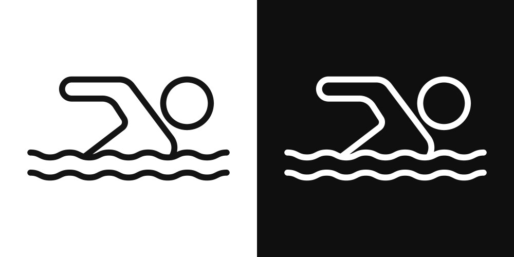 Swimmer icon Royalty Free Vector Image - VectorStock