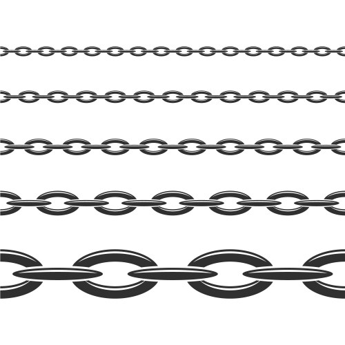 Black round chain Royalty Free Vector Image - VectorStock