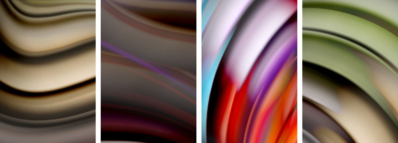 Blurred color line backgrounds Royalty Free Vector Image