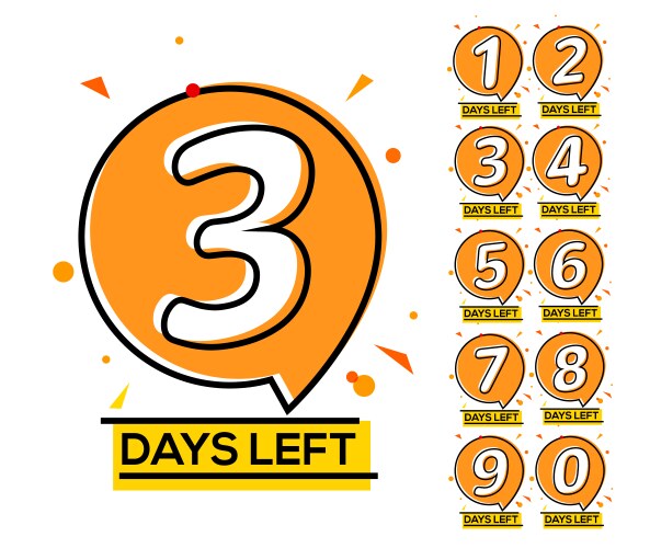 5 Days to Go Vector Images (over 1,700)