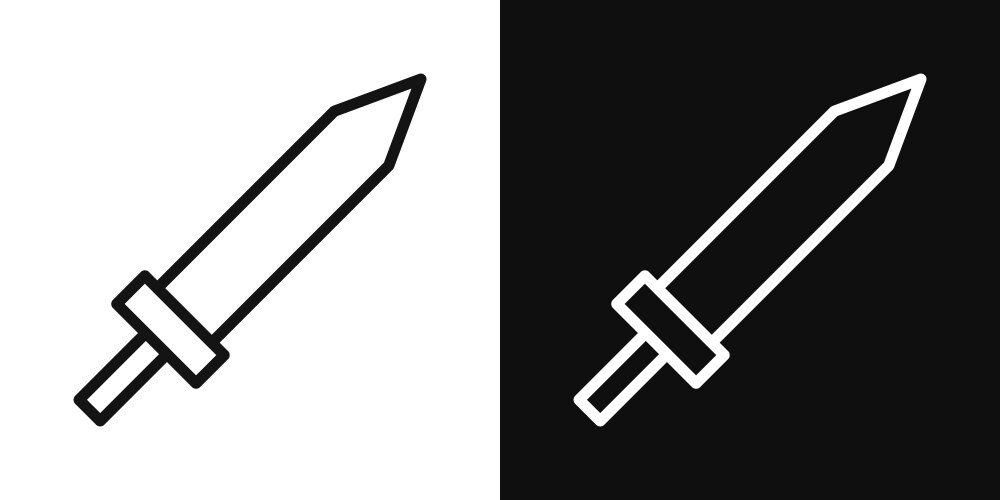 Sword icon set Royalty Free Vector Image - VectorStock