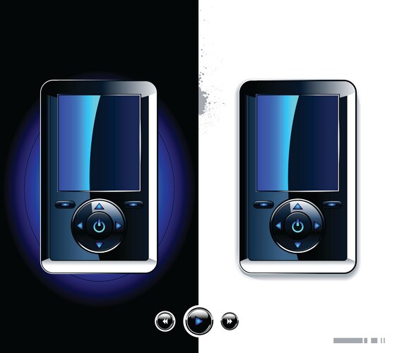 Portable cassette player icon cartoon Royalty Free Vector