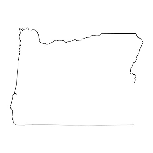 Map Oregon Outline Vector Images (over 810)