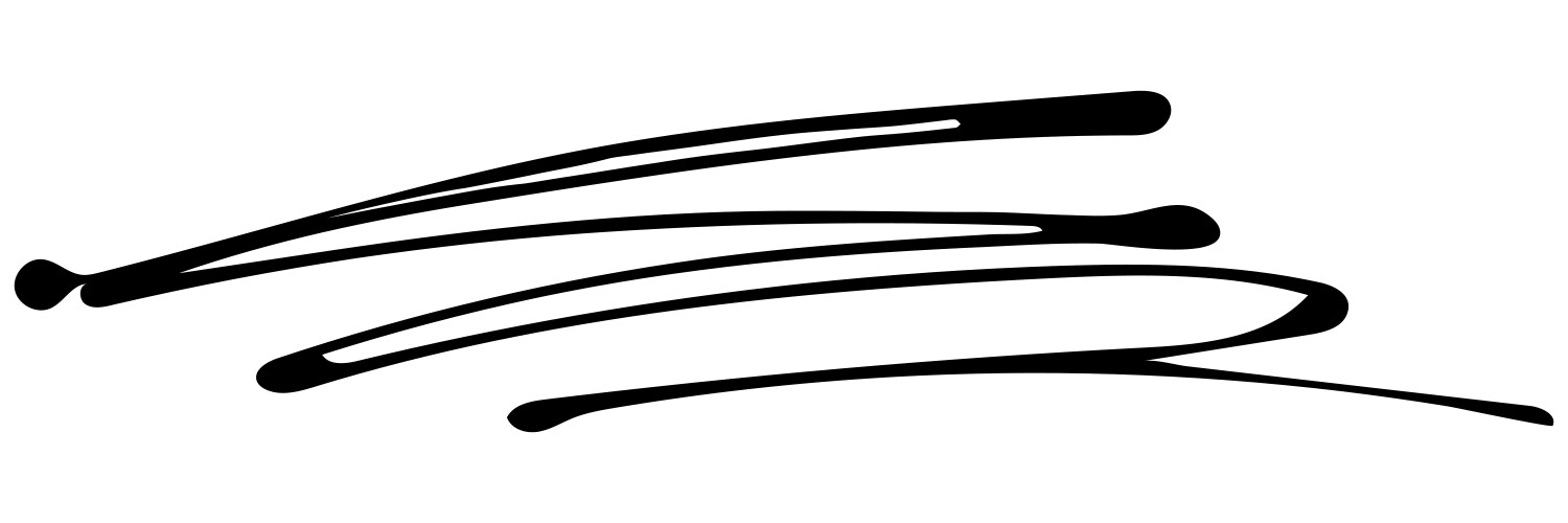 Underline hand drawn paint template for text Vector Image