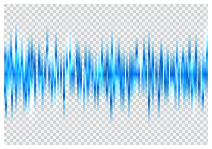Realistic sound wave Royalty Free Vector Image