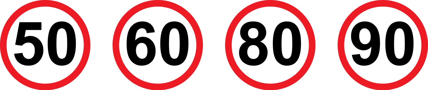 Speed Limit 80 Vector Images (over 200)