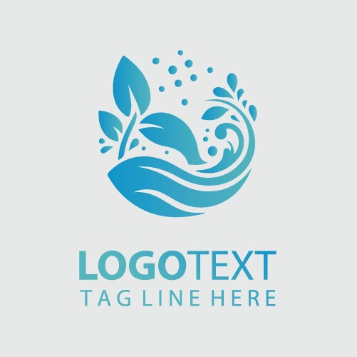 Water splash logo Royalty Free Vector Image - VectorStock