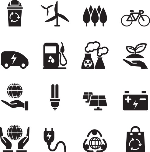 Ecology conservation eco friendly save world Vector Image