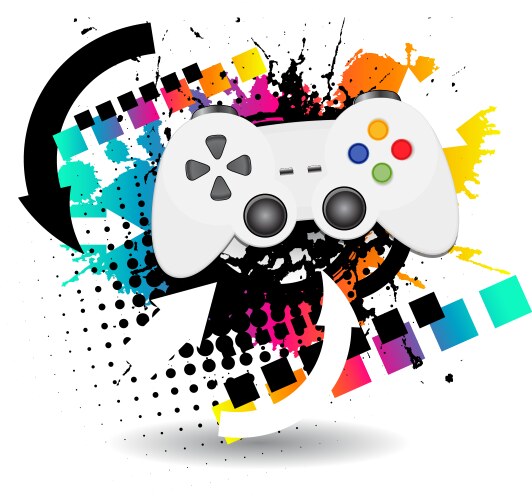 Video gaming online games computer screen Vector Image