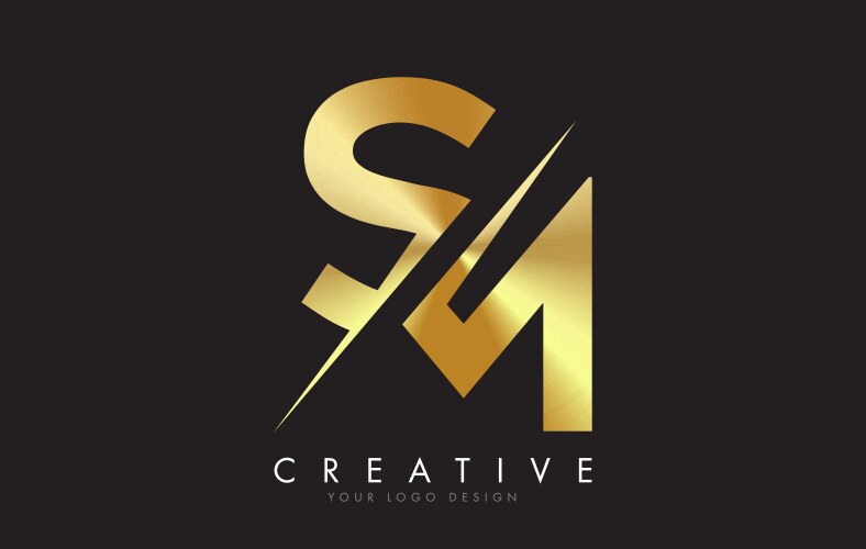 Kc k c letter modern logo design with yellow Vector Image