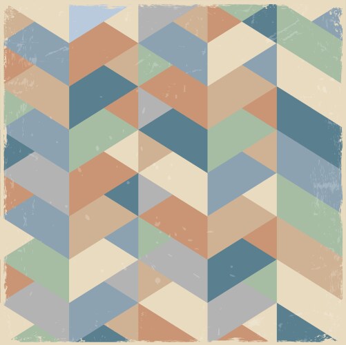 Triangle retro background Royalty Free Vector Image