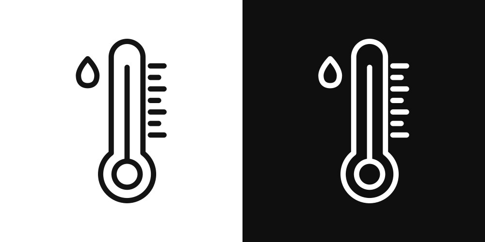 Low temperature icon set Royalty Free Vector Image
