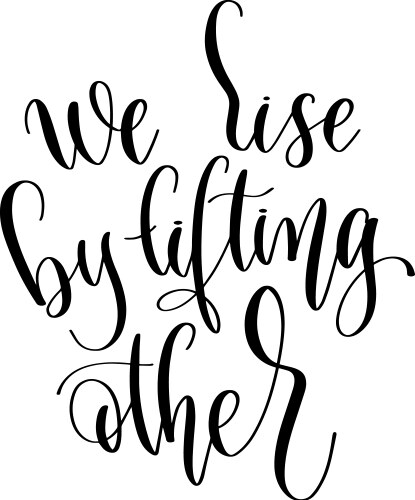 Clan cursive lettering Royalty Free Vector Image