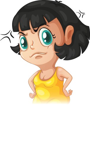 Angry nerd expression Royalty Free Vector Image