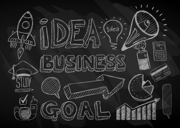 Chalk design elements Royalty Free Vector Image