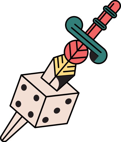 Dice Sword Vector Images (over 330)