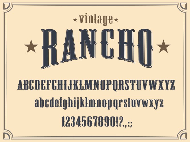 Cowboy Font Vector Images (over 470)