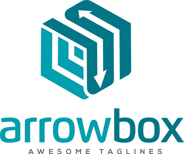 Shop box logo icon design Royalty Free Vector Image