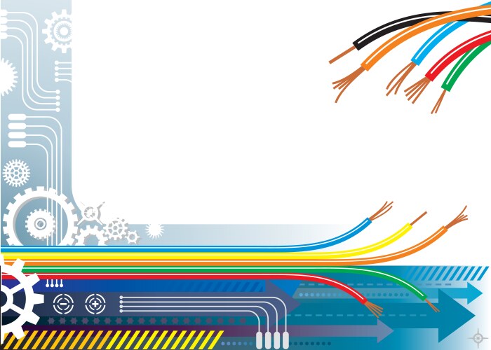 Electricity and energy tools on white background Vector Image