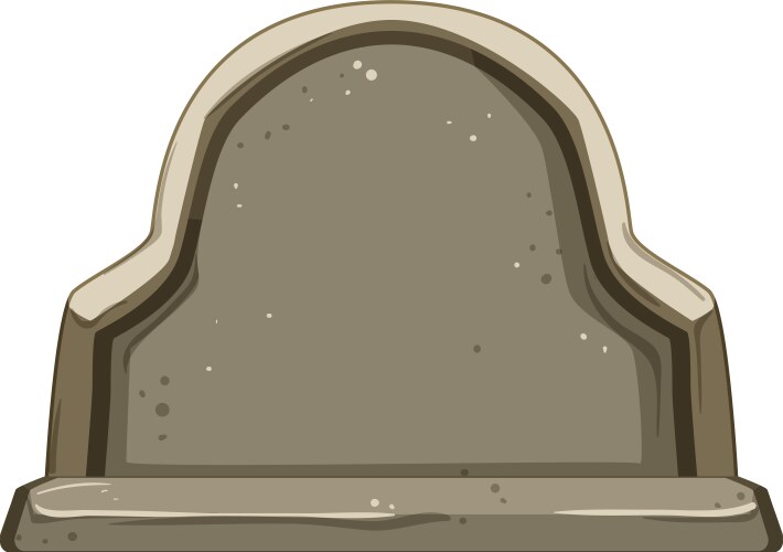 Grave headstone cartoon Royalty Free Vector Image