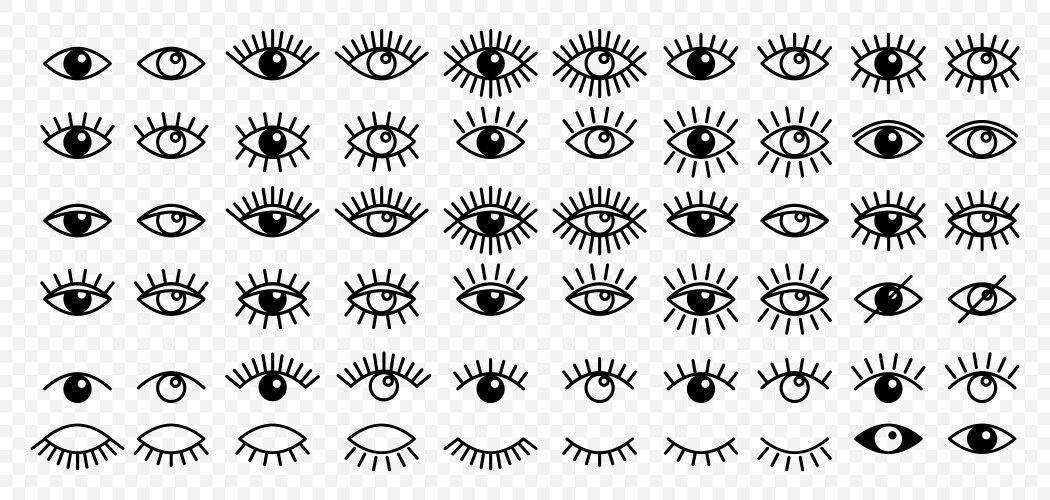 Eyelash Outline Vector Images (over 6,000)