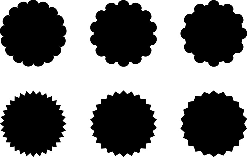 Emblem badge logos shape pictogram symbol visual Vector Image