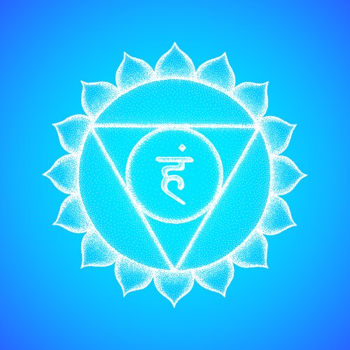 Chakra vishuddha Royalty Free Vector Image - VectorStock