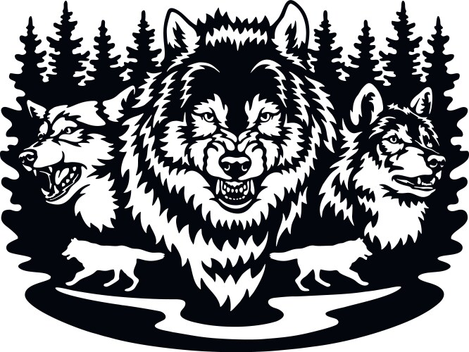 Wolf Stencil Vector Images (over 190)