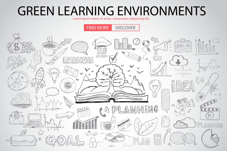 Principles of learning for students blue Vector Image