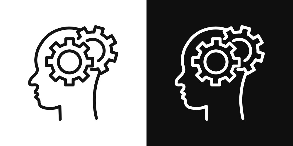 Thinking icon Royalty Free Vector Image - VectorStock