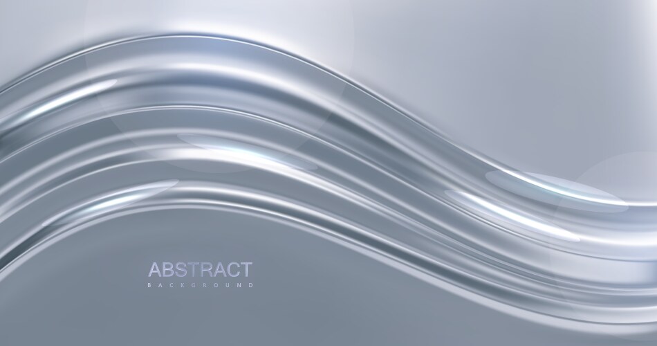 Abstract luxury background with wavy silver relief