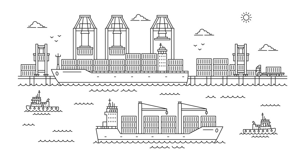 Seaport Vector Images (over 4,800)