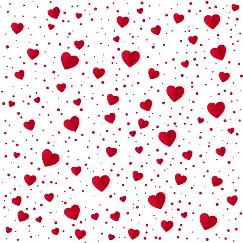 Abstract seamless heart pattern background paper Vector Image