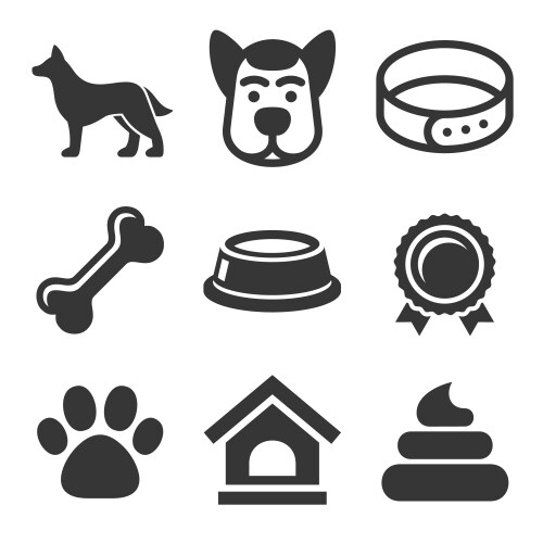 Dog paw silhouette Vector Images & Graphics for Commercial Use ...