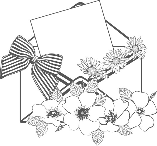 Snake with roses Royalty Free Vector Image - VectorStock