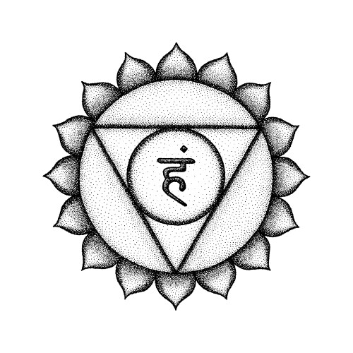 Chakra vishuddha Royalty Free Vector Image - VectorStock