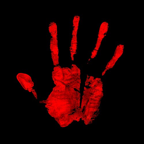 Handprint Murder Print Vector Images (89)