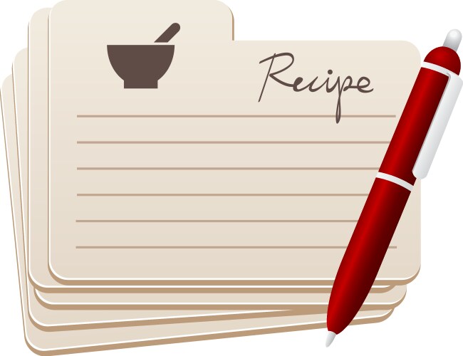 Recipes icon 2 Royalty Free Vector Image - VectorStock