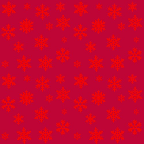 Red Snowflake Pattern – Free Vector | VectorStock