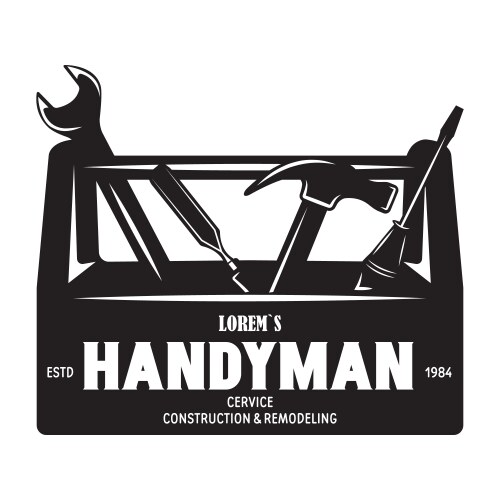 Handyman labels badges emblems and design elements