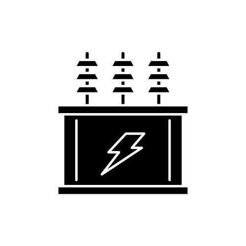 Transformer icon isolated on white background Vector Image