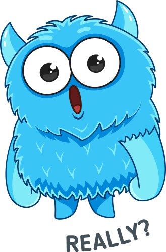 Cartoon monster stickers Royalty Free Vector Image