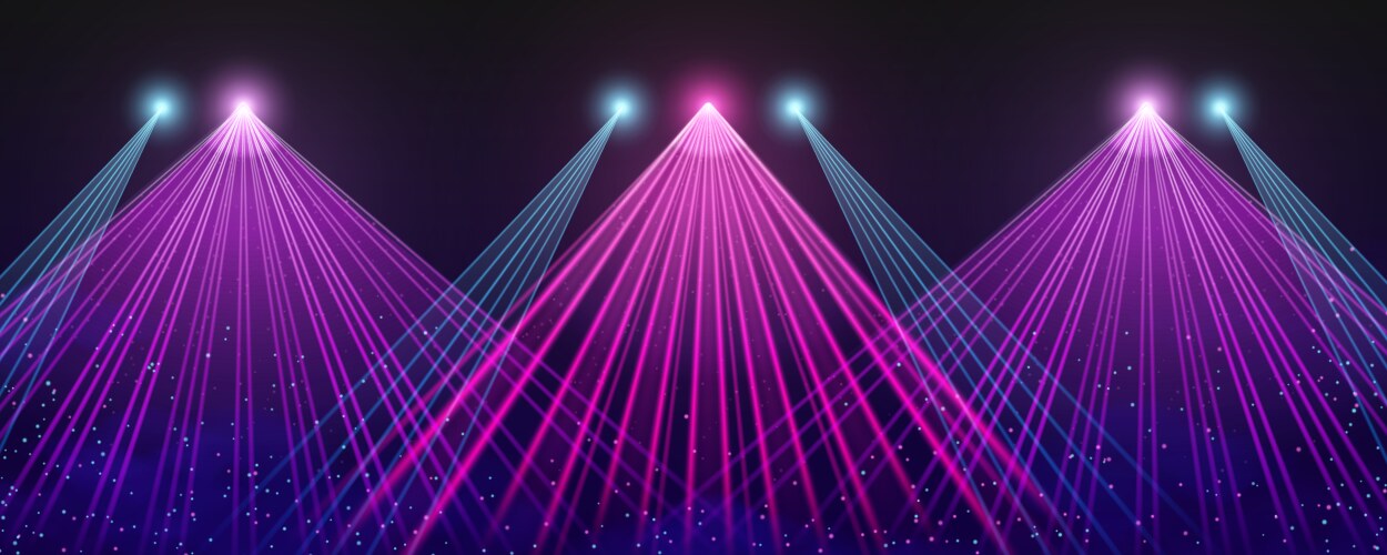 Concert Stage Lights Vector Concert Crowd Lights Stock Illustrations